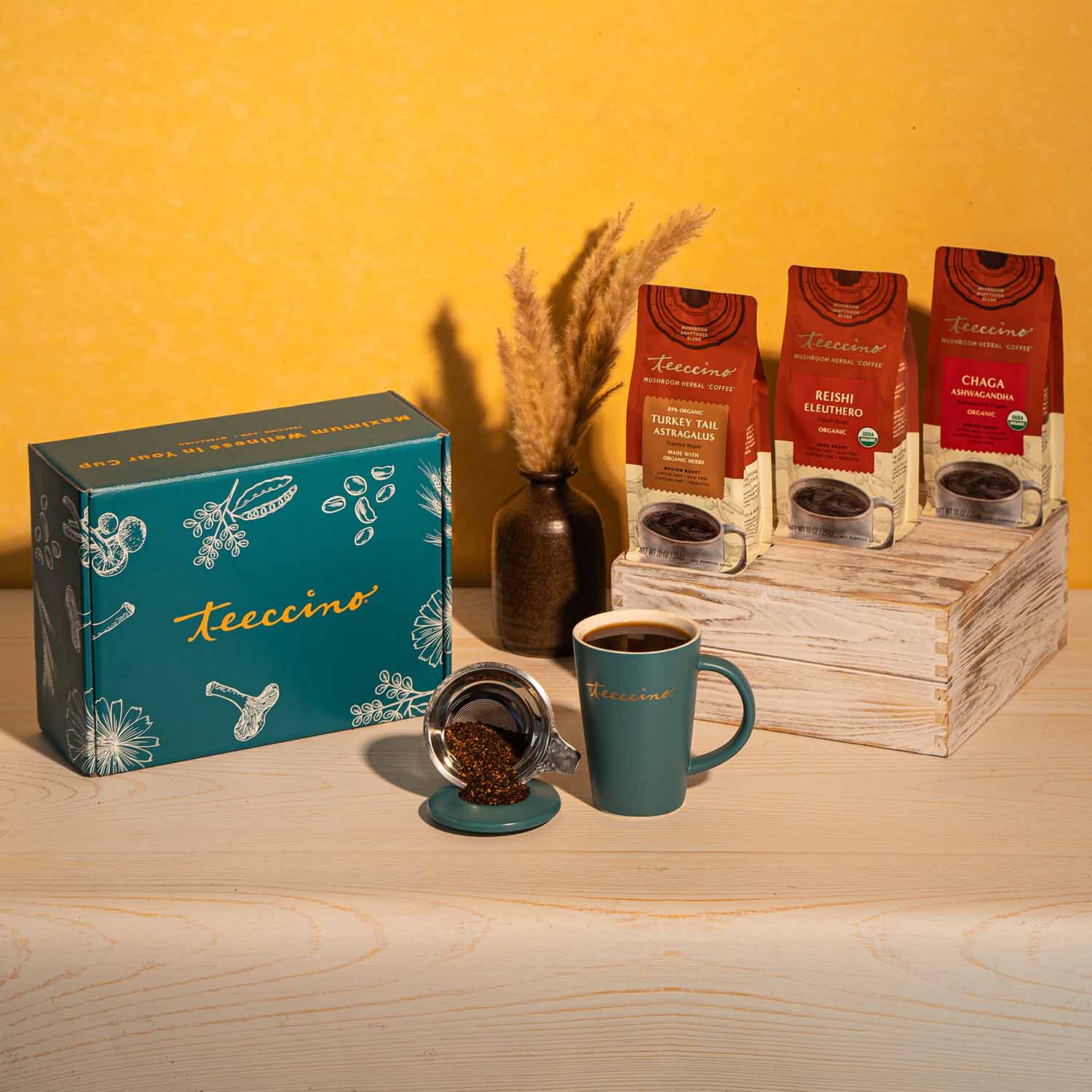 Teeccino Herbal Coffee and Herbal Tea Coffee Alternative