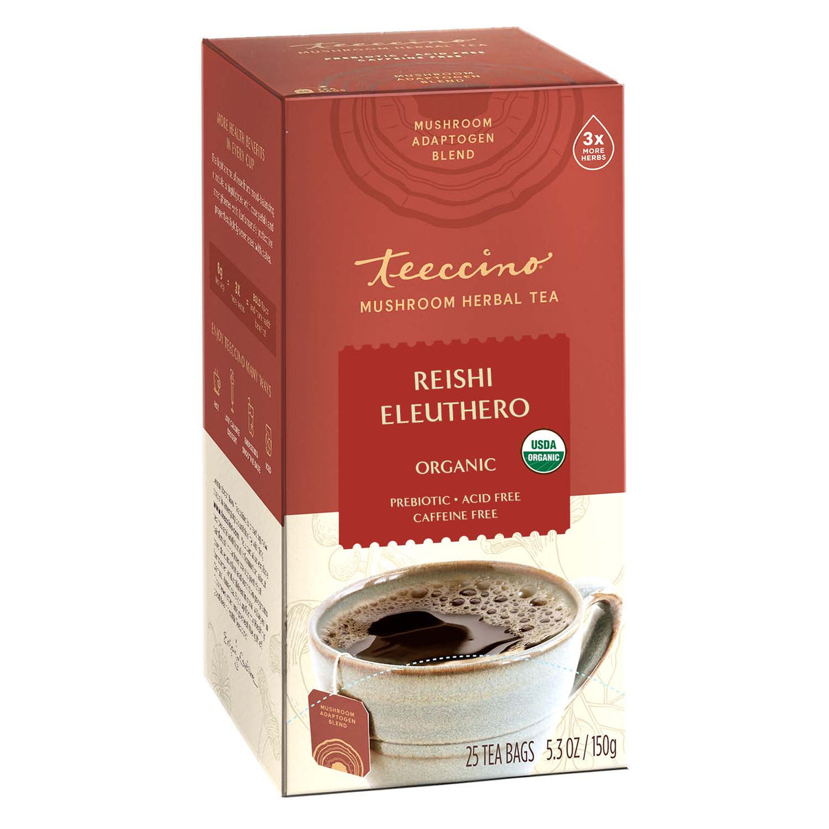 Reishi Eleuthero Mushroom Herbal Tea – Teeccino
